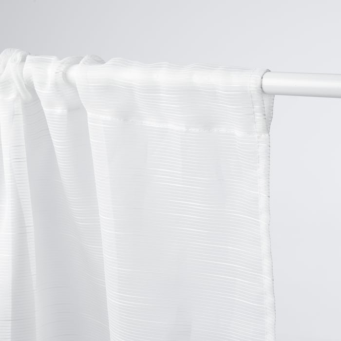 GJERTRUD rideau voilage, 1pc, blanc/ruflette, 60x120 cm - IKEA