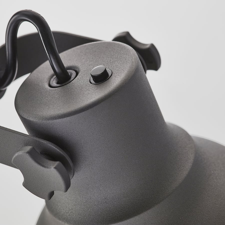 HEKTAR Lampadaire avec 3 spots, gris foncé - IKEA