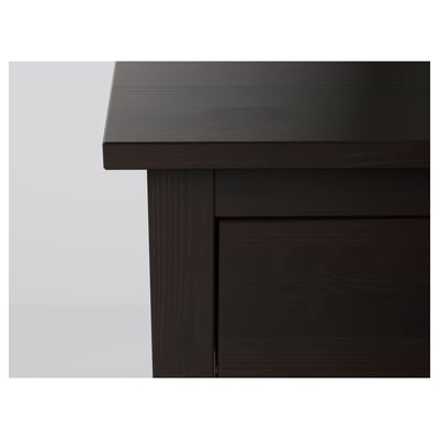 HEMNES Commode 2 tiroirs, brun noir, 54x66 cm - IKEA