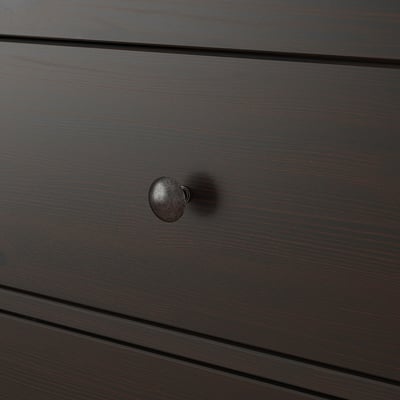 HEMNES Commode 2 tiroirs, brun noir, 54x66 cm - IKEA