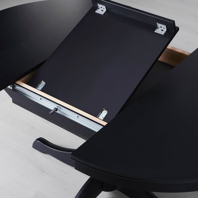 INGATORP Table extensible, noir, 110/155 cm - IKEA