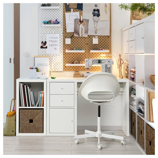KALLAX bureau, blanc - IKEA