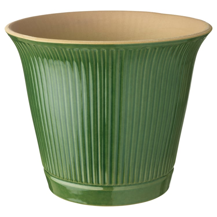 KAMOMILL cache-pot, intérieur/extérieur vert, 19 cm - IKEA