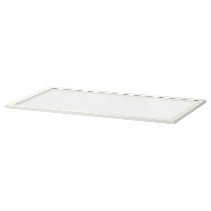 KOMPLEMENT Tablette en verre, blanc, 100x58 cm - IKEA