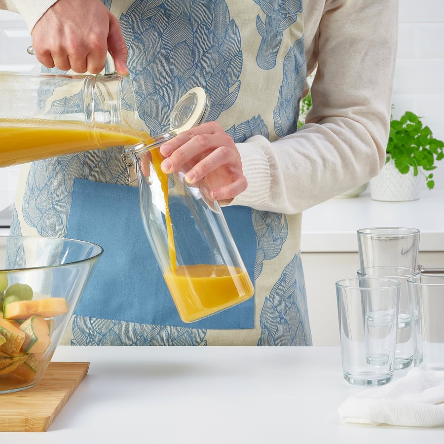 KORKEN bocal avec couvercle, verre transparent, 1 l - IKEA