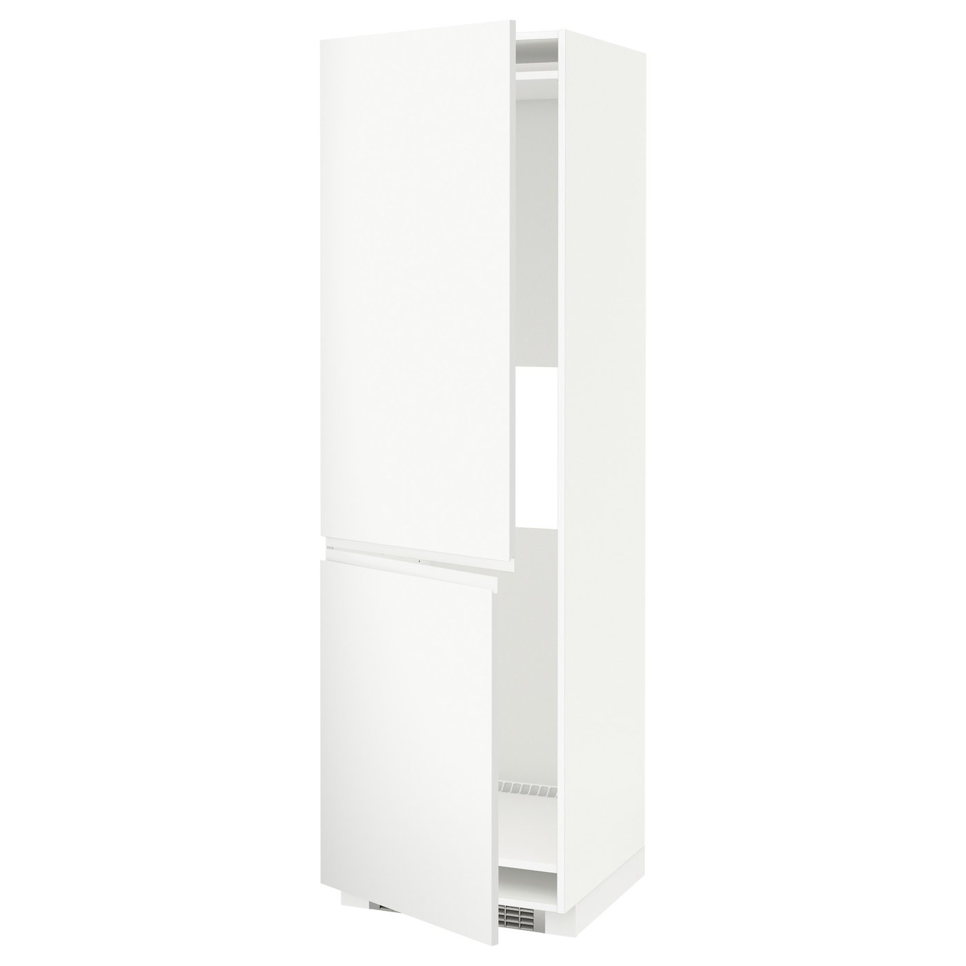 METOD armoire réfrigérateur/congélateur, blanc/Voxtorp blanc mat ...