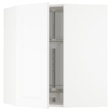 METOD Élément angle mural+rangement pivot, blanc/Stensund blanc, 68x80 ...