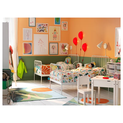 MINNEN Cadre de lit extensible, blanc, 80x200 cm - IKEA