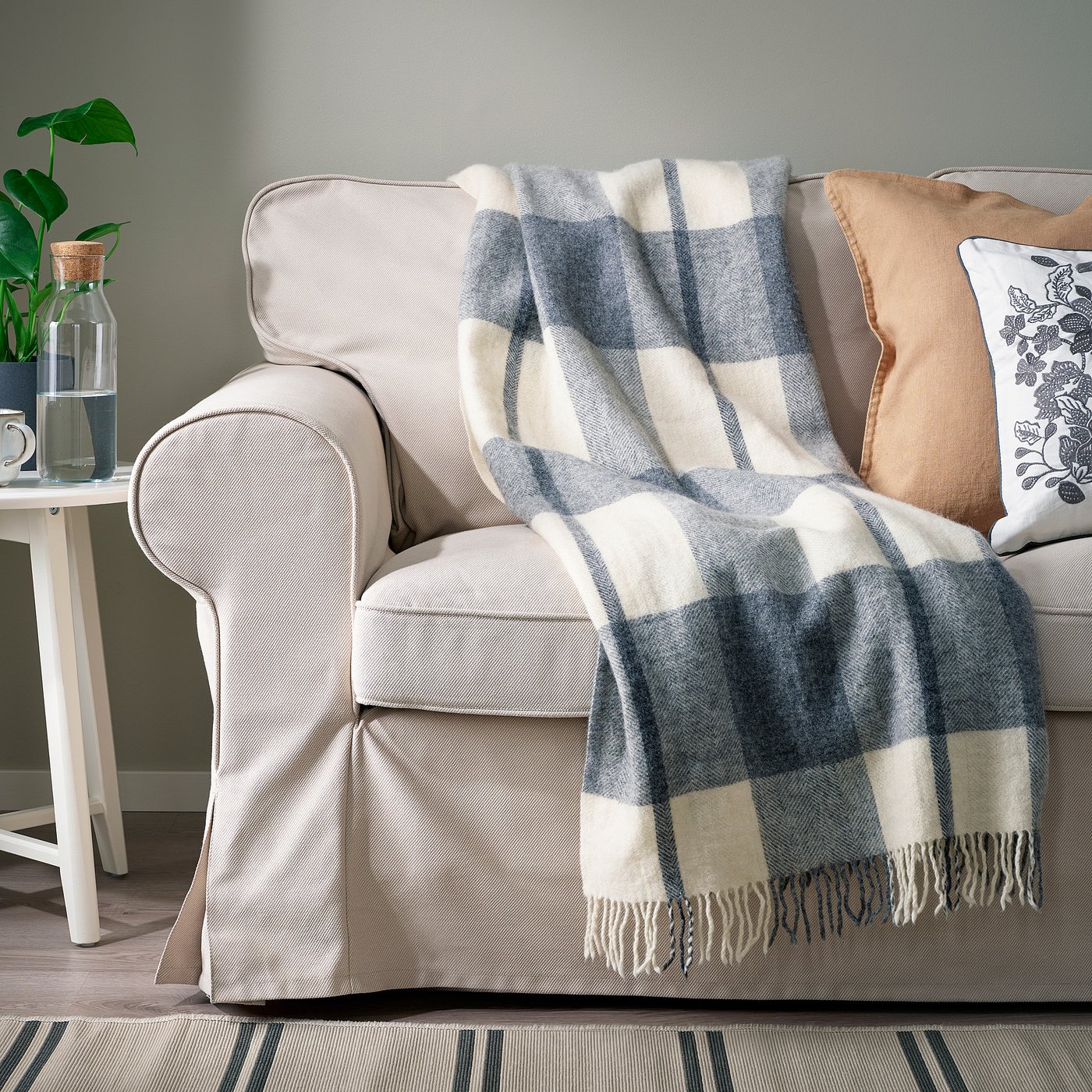 MYRULL plaid, gris clair, 130x170 cm - IKEA