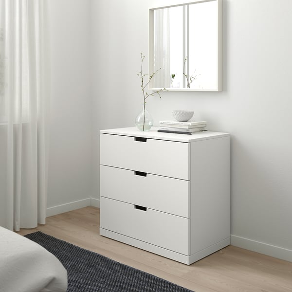 NORDLI Commode 3 tiroirs - blanc - IKEA