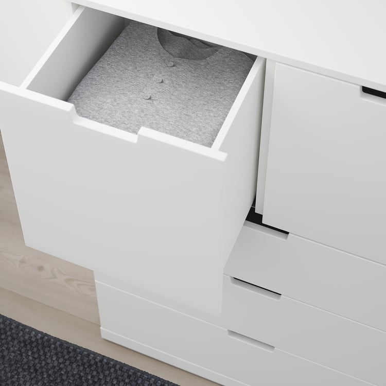 NORDLI commode 5 tiroirs, blanc, 80x122 cm - IKEA