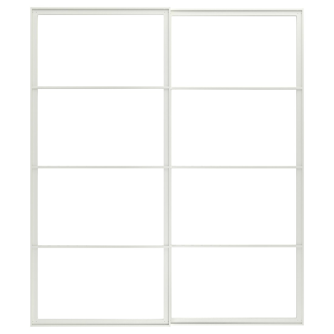 PAX cadre porte coulissante 2pces, blanc, 200x236 cm - IKEA