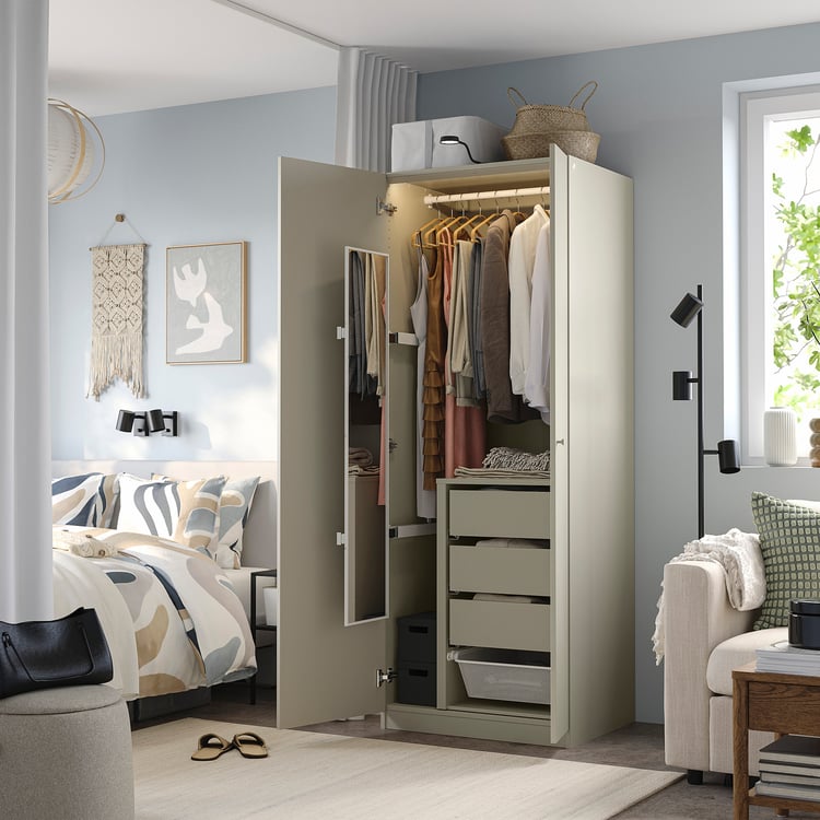PAX / FORSAND combinaison armoire, gris-beige/gris-beige, 75x60x201 cm ...