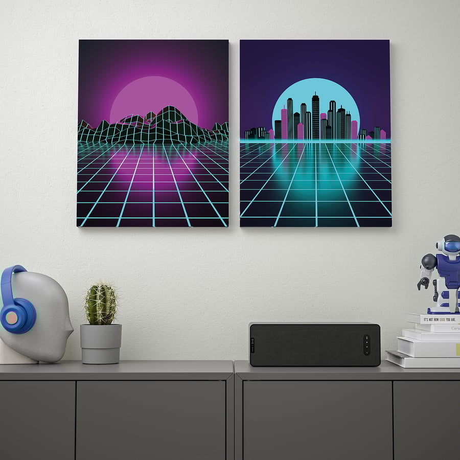 PJÄTTERYD tableau, Horizon électrique, 40x50 cm - IKEA