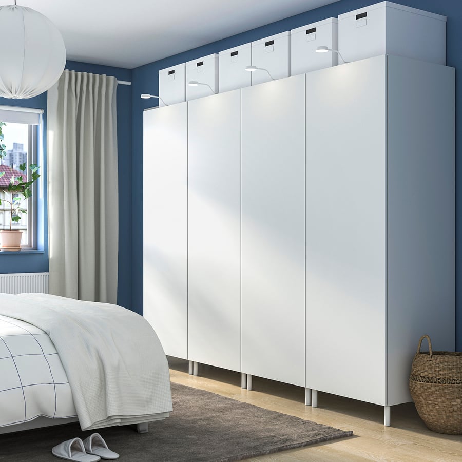PLATSA combinaison armoire, blanc/Fonnes blanc, 240x57x191 cm - IKEA