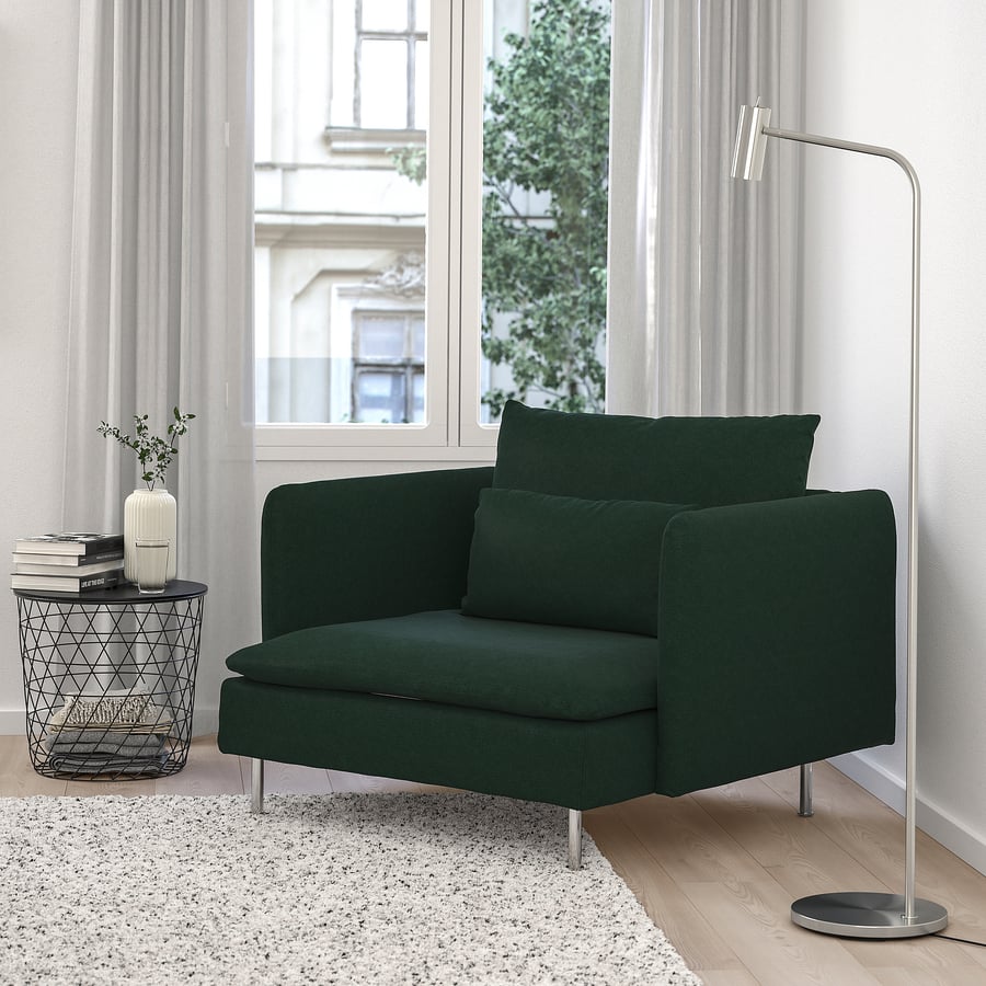SÖDERHAMN fauteuil, Tallmyra vert foncé - IKEA