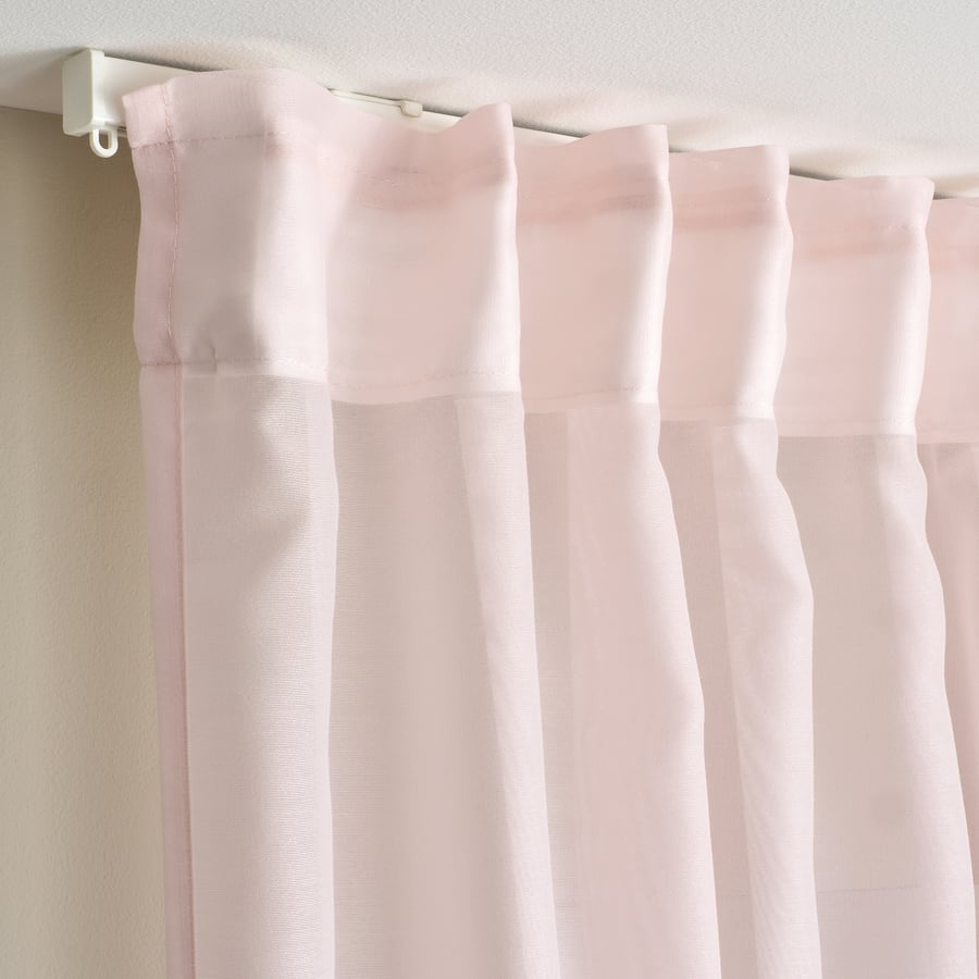 STENFRÖ rideau voilage, 1pc, rose/ruflette, 300x250 cm - IKEA