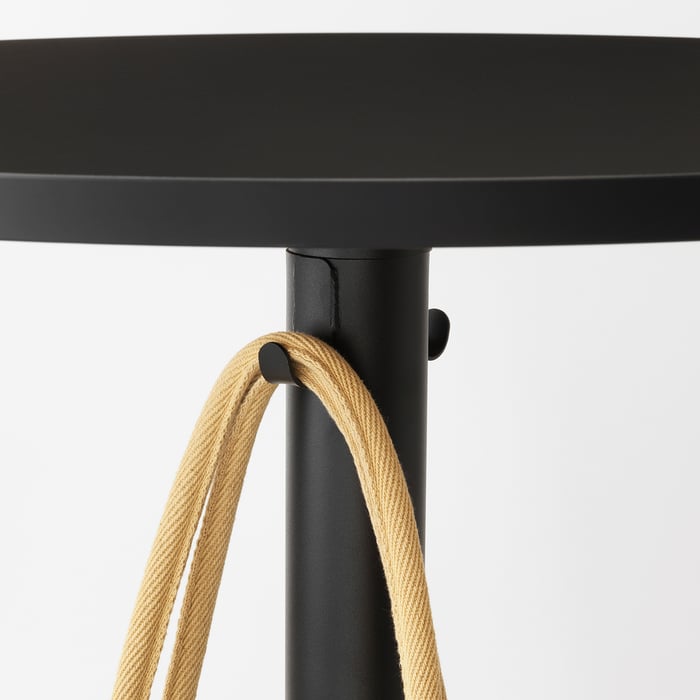 STENSELE table de bar, anthracite/anthracite, 70 cm - IKEA