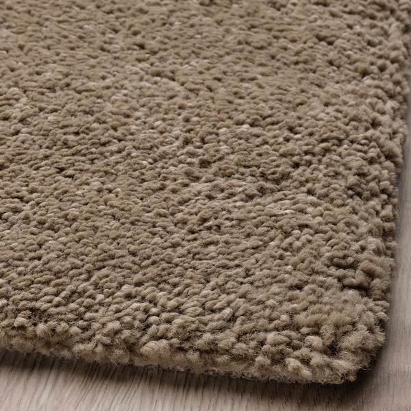 STOENSE Tapis, poils ras, beige, 133x195 cm - IKEA