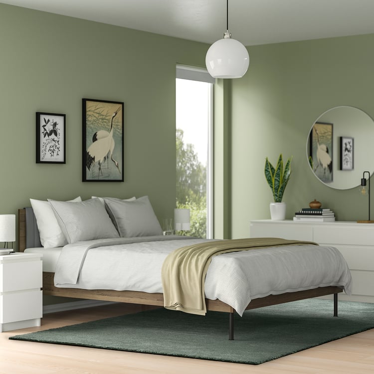 STOENSE tapis, poils ras, vert pâle, 200x300 cm - IKEA