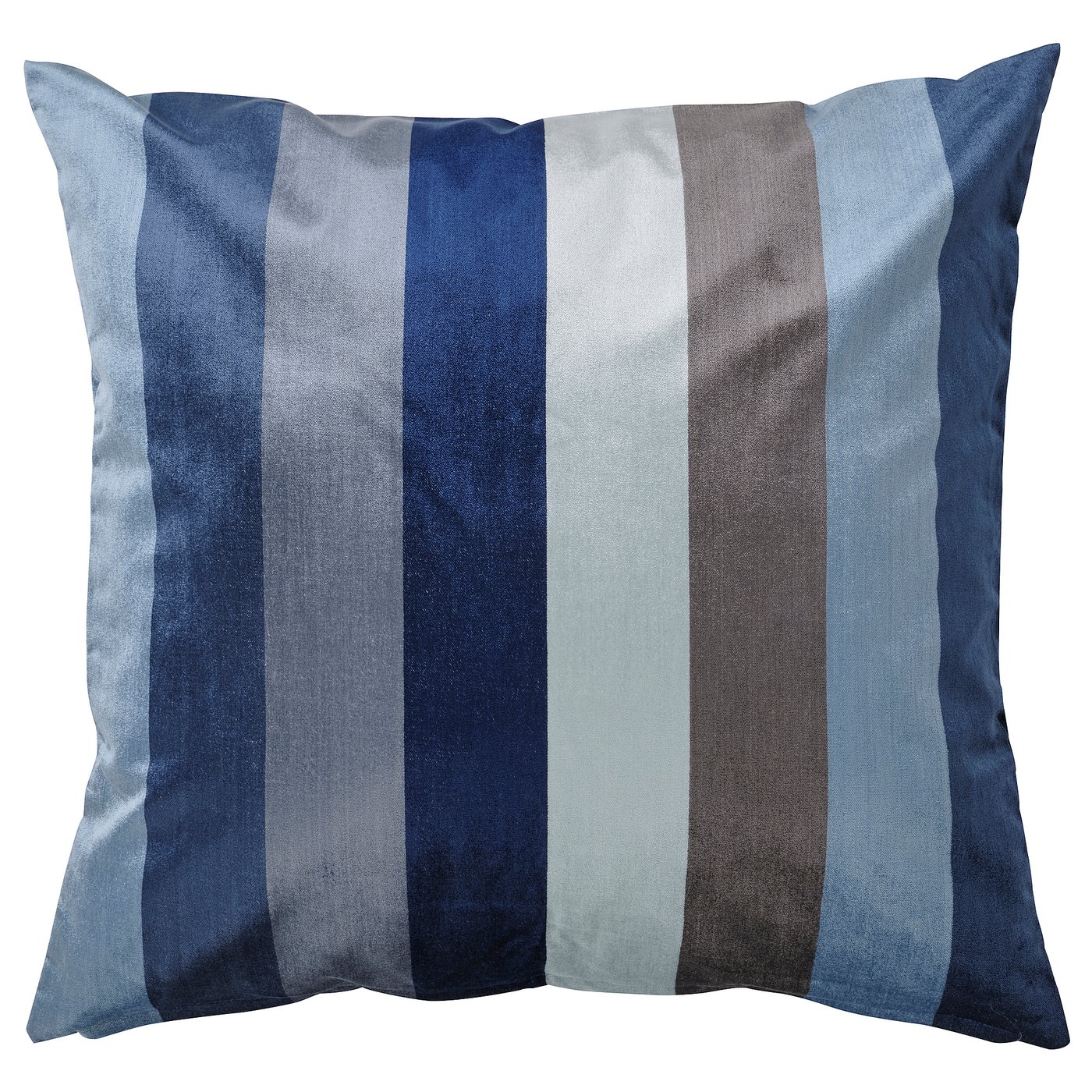 VATTENVÄN housse de coussin, bleu/rayé, 50x50 cm - IKEA