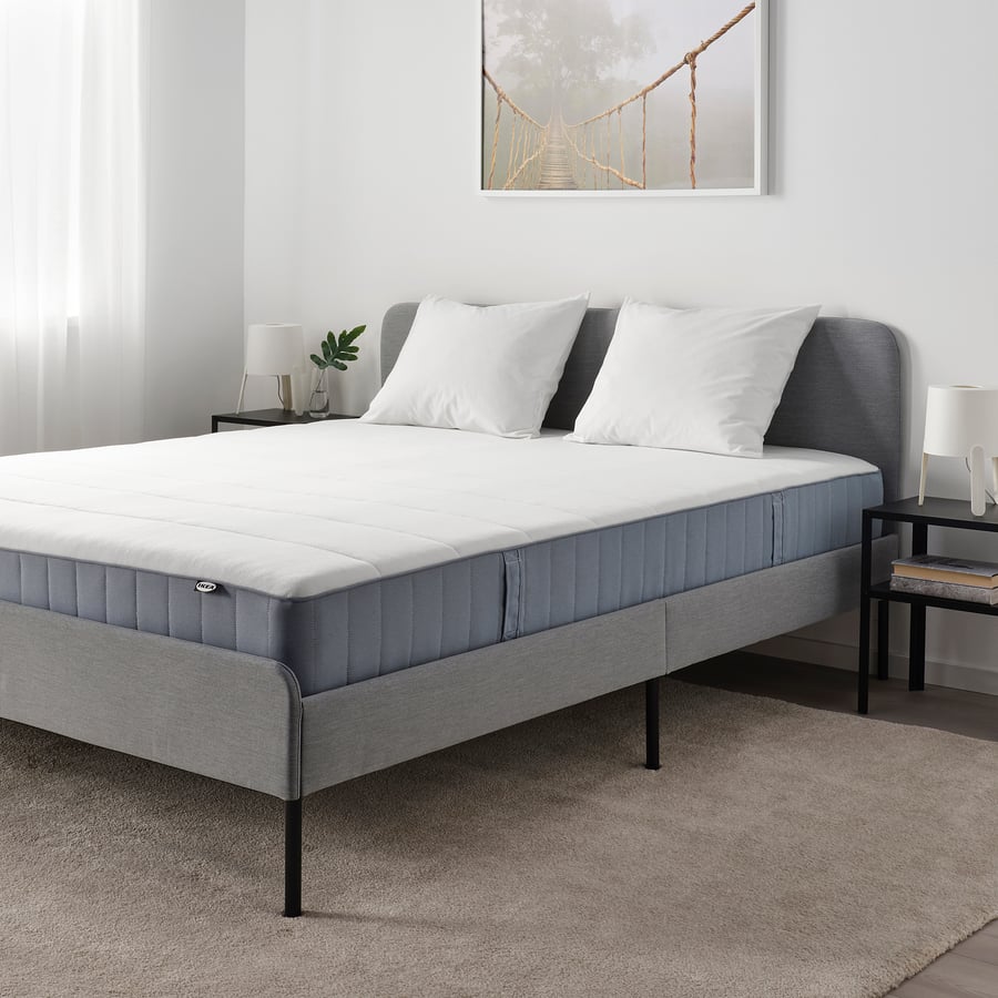 VESTERÖY matelas à ressorts ensachés, ferme/bleu clair, 140x200 cm - IKEA