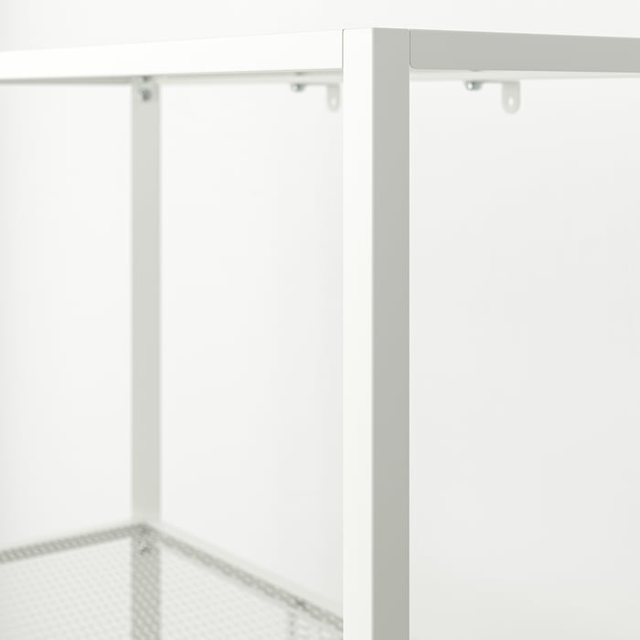BAGGEBO shelving unit, metal/white, 60x25x116 cm - IKEA UK