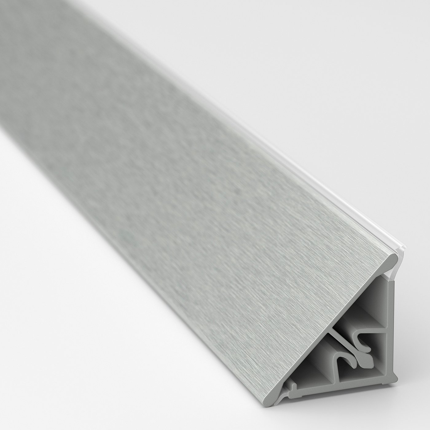 BASKETORP wall finishing strip, stainless steel colour/aluminium - IKEA UK