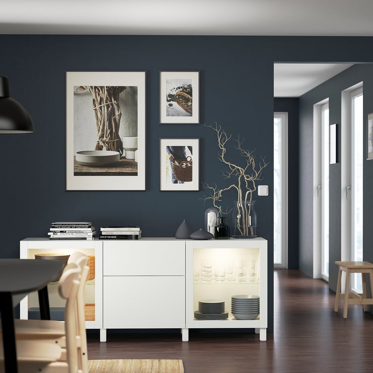 BESTÅ storage combination with drawers, white Lappviken/Sindvik ...