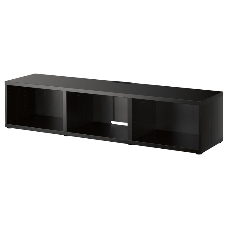 BESTÅ TV bench, black-brown, 180x40x38 cm - IKEA UK