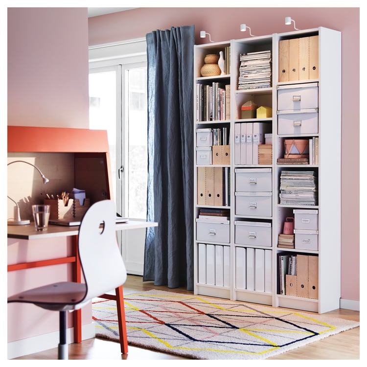 BILLY bookcase white, 40x28x202 cm - IKEA