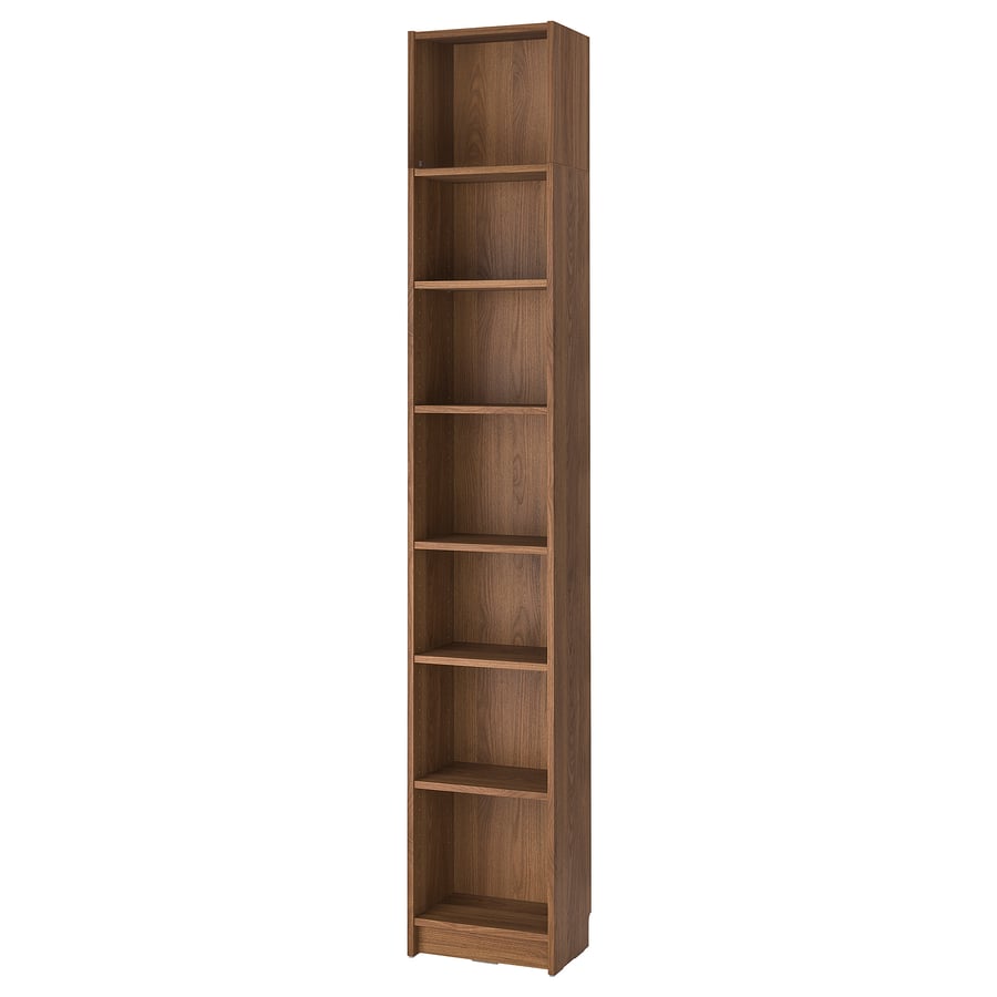 BILLY bookcase with height extension unit, brown walnut effect ...