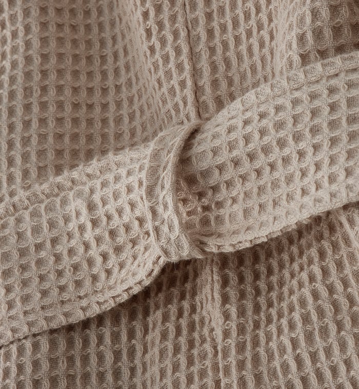 BJÄLVEN Cotton/Viscose Beige Bath Robe, L/XL - IKEA UK