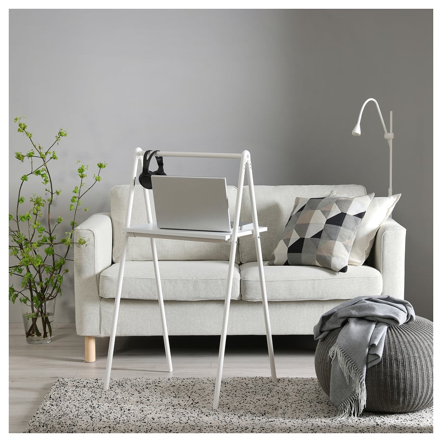 BJÖRKÅSEN folding table, white, 59x35 cm - IKEA UK