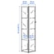 BLÅLIDEN display cabinet, white, 35x32x151 cm - IKEA UK