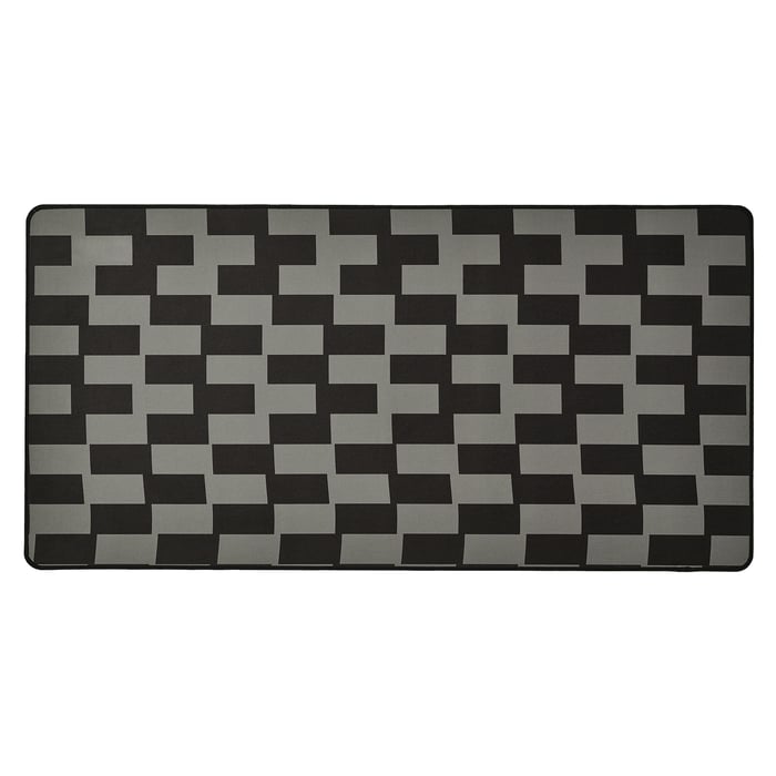 BLÅSKATA gaming mouse pad, black/grey patterned, 40x80 cm - IKEA UK