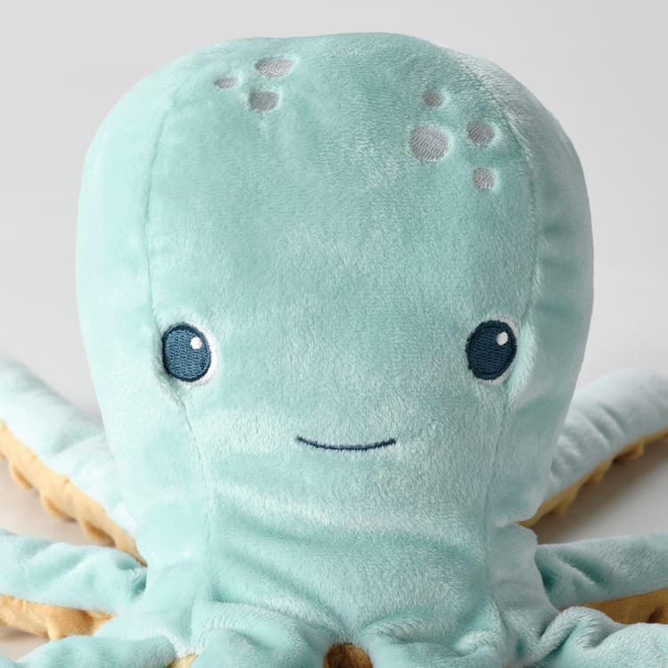 BLÅVINGAD turquoise, octopus plush toy with LED night light - IKEA UK