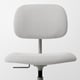 BLECKBERGET swivel chair, Klovsta white/grey - IKEA UK