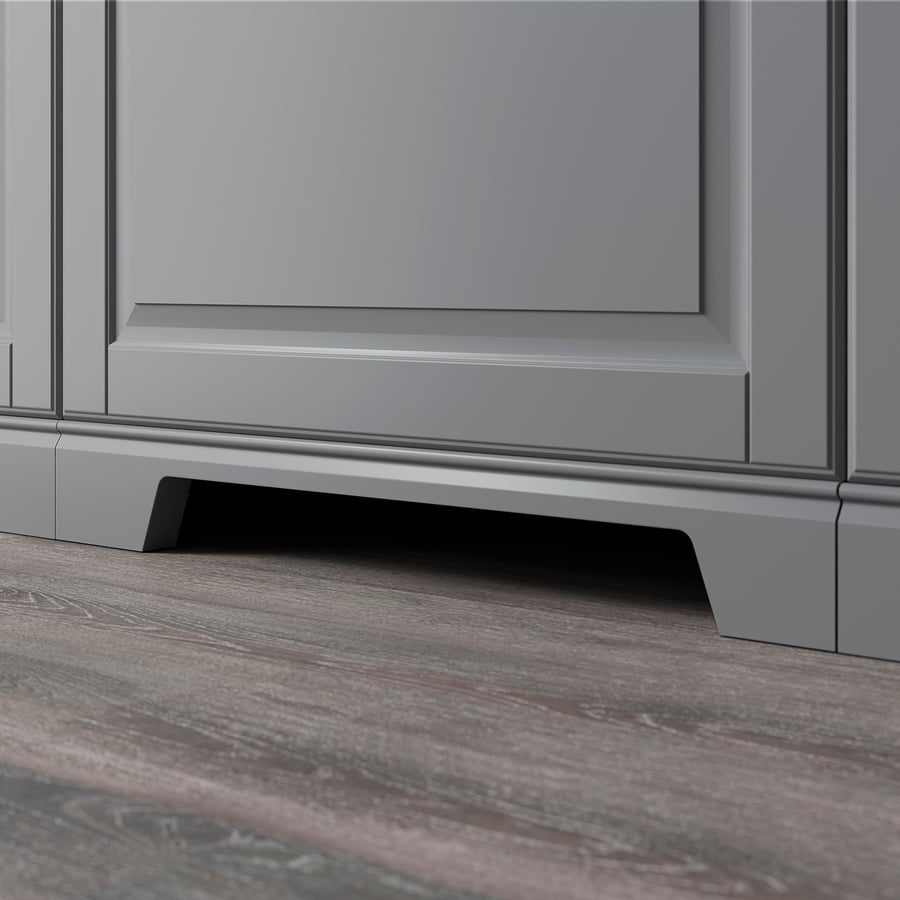 BODBYN grey, decorative plinth with cut-out - IKEA UK