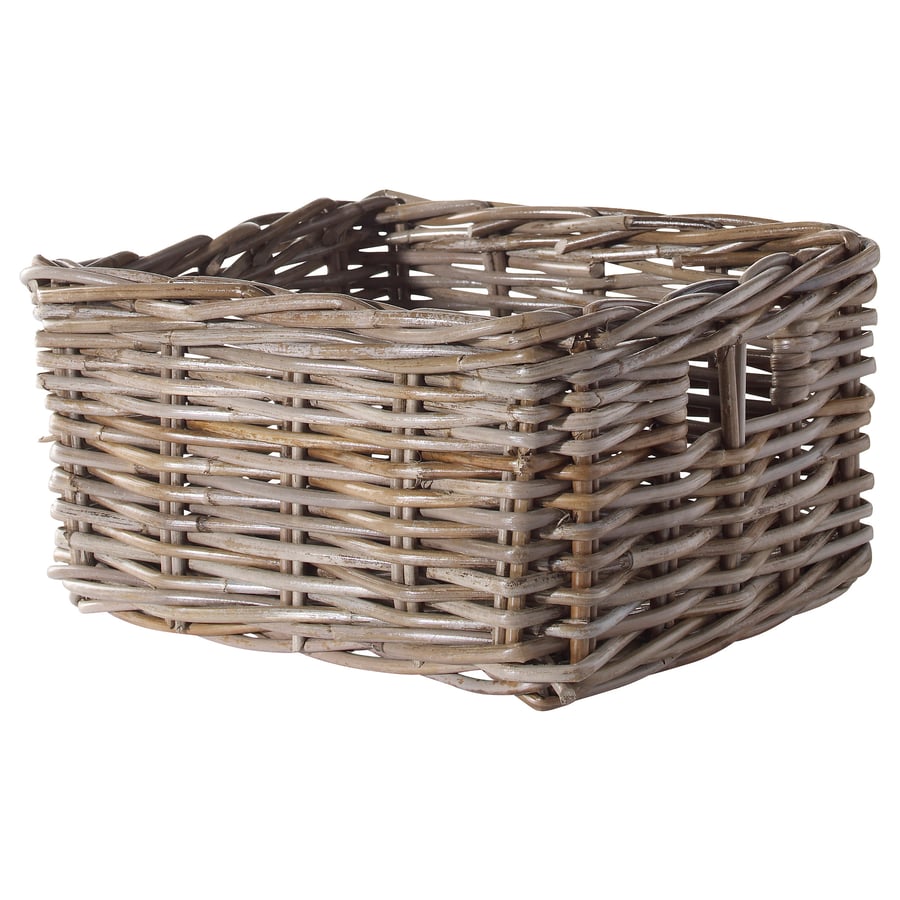 BYHOLMA basket, grey, 25x29x15 cm - IKEA UK