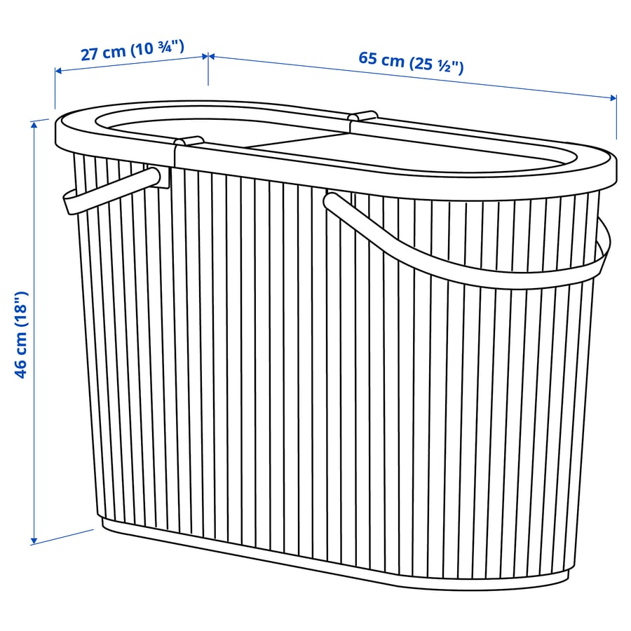 DAMMÄNG bin with lid, grey-green, 48 l - IKEA UK