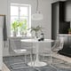 DOCKSTA dining table, white/white, 103 cm - IKEA UK
