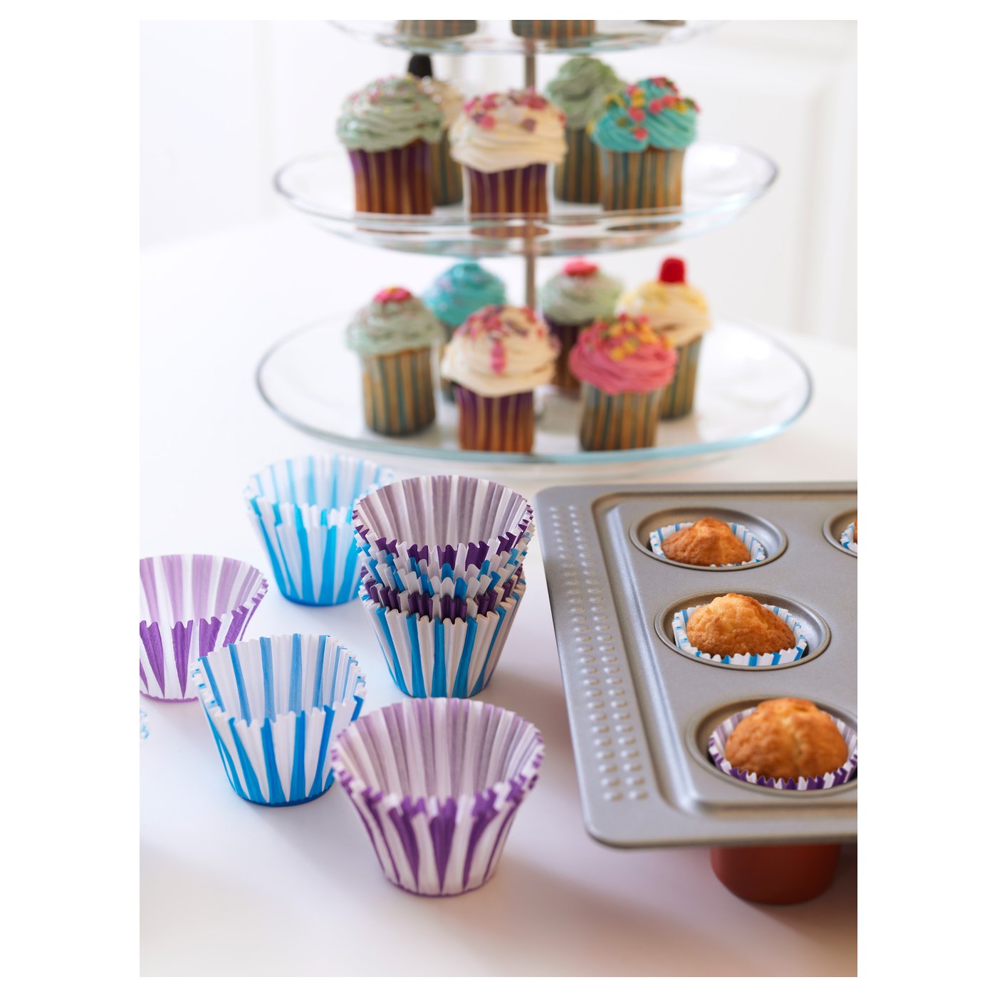 DRÖMMAR lilac blue/lilac, Baking cup - IKEA