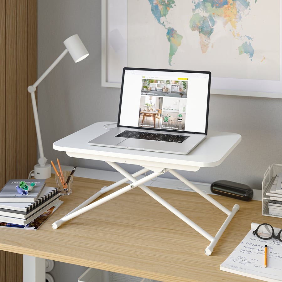 DUBBLA laptop stand, white, 60x40 cm - IKEA UK