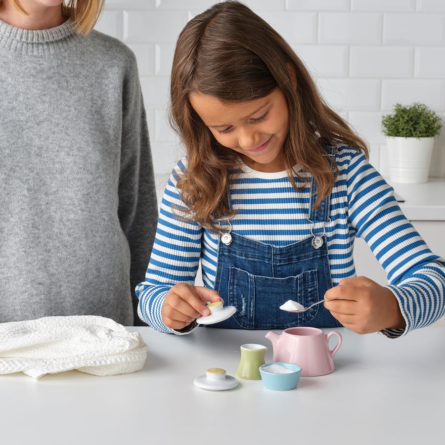 DUKTIG 3-piece tea playset, mixed colours - IKEA