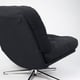 DYVLINGE swivel armchair, Kelinge black - IKEA UK
