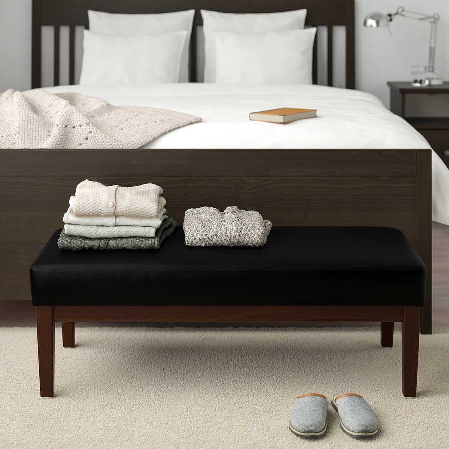 EKENÄSET bench, Jonsbyn black, 112 cm - IKEA UK