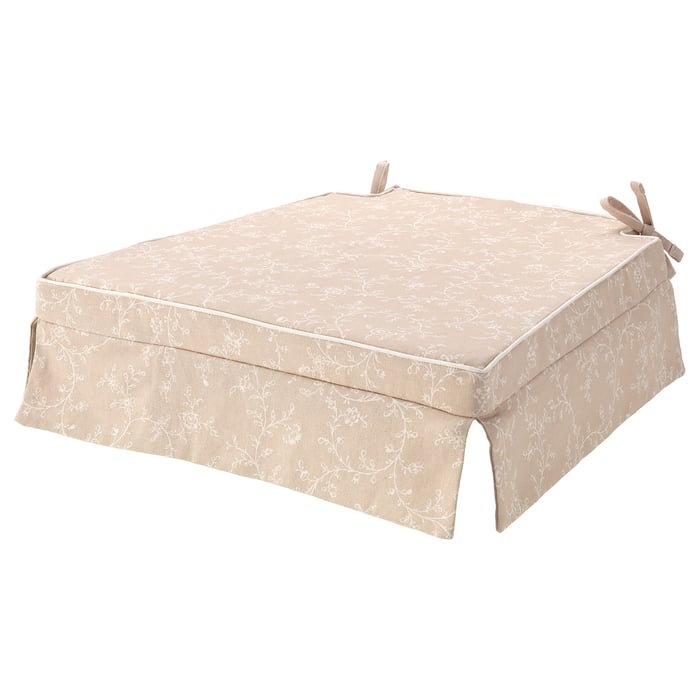 MALINDA light beige, Chair cushion, 40/35x38x7 cm - IKEA