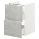 ENHET Base cb f washbasin w 2 drawers, white, 40x42x60 cm - IKEA