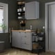 ENHET kitchen, anthracite/grey frame, 123x63.5x222 cm - IKEA UK